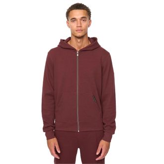 Duck and Cover Optimus Hoodie mit durchgehendem Rei&szlig;verschluss f&uuml;r Herren (Weinrot)