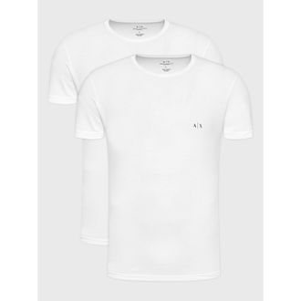 A|X Armani Exchange T-Shirt-Set 956005 CC282 04710 Wei&szlig; Slim Fit