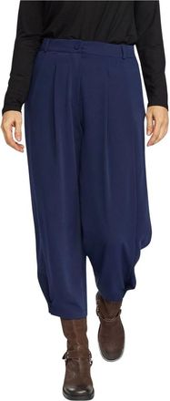 2-Biz Femme, Pantalons, Bleu, Taille: 42 FR Tapered Pantalons