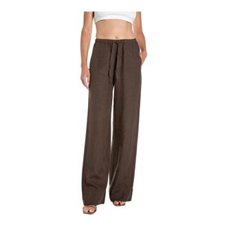 Replay Femme, Pantalons, Brun, Taille: 42 FR W8131A Wide Pantalons