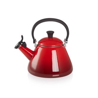 LE CREUSET Le Creuset Kone Wasserkessel mit Pfeife, Emaillierter Stahl, 1,6 L, Kirschrot, 40101020600000