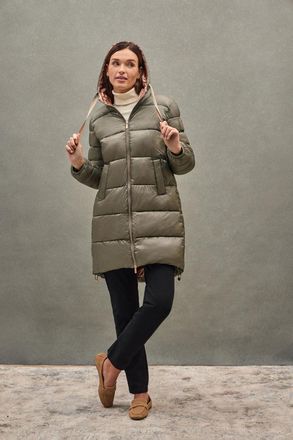 Polo Club Mantel Ingrid armeegr&uuml;n mit Club-Logo