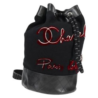 Chanel Pre-owned Laine sacs-chanel - Femme - Pre-owned - Noir - Taille: ONE Size