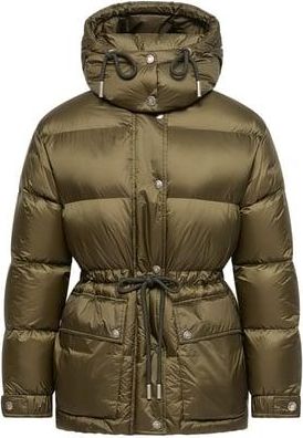 Moncler Doudoune cintr&eacute;e &agrave; capuche unie