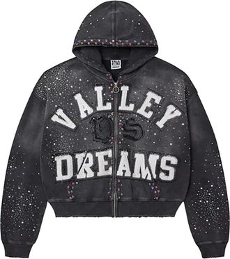 Vale classico zip-up hoodie - Grau