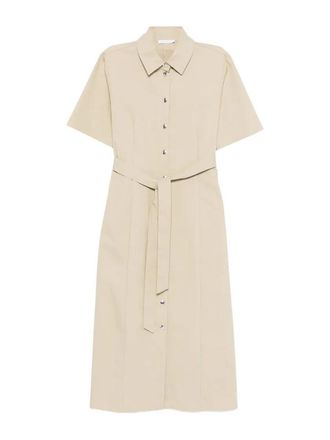 Patrizia Pepe Robe Au Genou - Beige