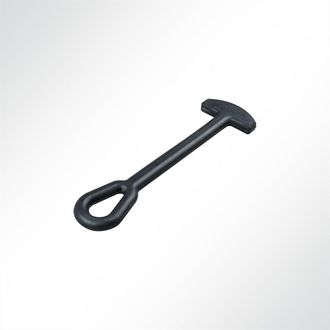 Lysel Gummistroppe, (L) 180mm in schwarz (10 Stück)