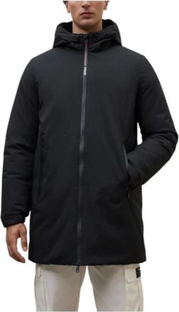 Ecoalf Ecoalf, Homme, Manteaux, Noir, Taille: L Veste Noire Déperlante
