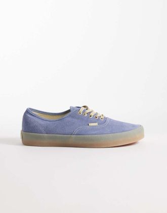 Vans Authentic - Sneaker in Hellblau mit hellbrauner Sohle