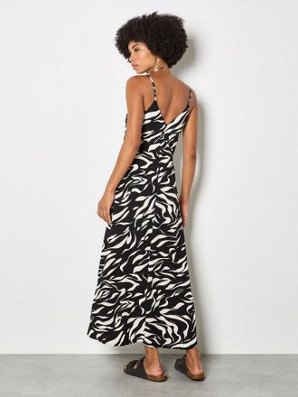 Apricot Maxikleid Maxikleid in Trapezform Druck