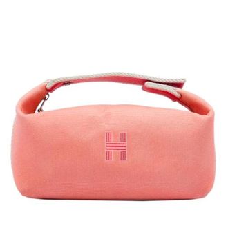 Herm&egrave;s Pre-owned Canvas pouches - - Pre-owned - Damen - Rosa - ONE SIZE