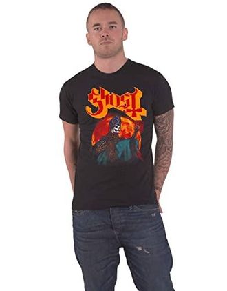 Ghost T Shirt Hunters Moon Band Logo Nouveau Officiel Homme Noir Size L