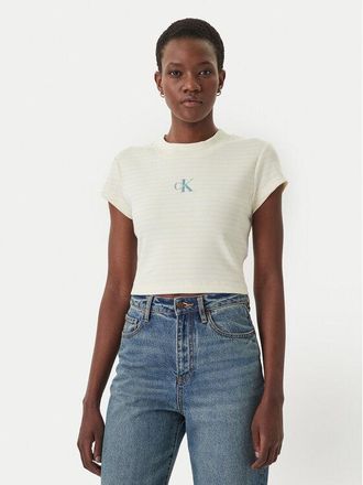 Calvin Klein Jeans T-Shirt LV047F833G Gelb Slim Fit