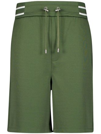 Balmain short à logo imprimé - Vert