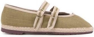 Flabelus Ballerines Claire double boucle en lin m&eacute;lang&eacute;