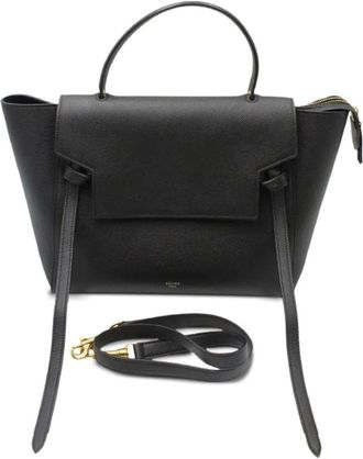 Celine sac port&eacute; &eacute;paule en cuir - Noir