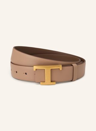 Tod's Tods Lederg&uuml;rtel Zum Wenden beige