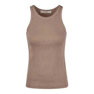 Jucca Femme, Tops, Brun, Taille: 42 FR Canotta a costine