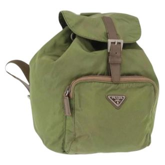 Prada Pre-owned Nylon Rucksack - - Pre-owned - Damen - Gr&uuml;n - ONE SIZE