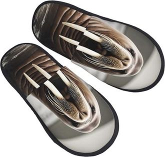 Generic Morse Dans La Mer Homme Femme Slippers Chaud Chaussons Peluche Pantoufles Pour Automne Ext&eacute;rieur Maison M