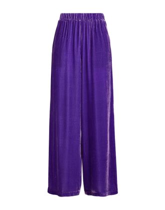 8 by YOOX SILK BLEND VELVET WIDE-LEG PANTS