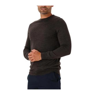 Profuomo Brauner Merino Rundhalspullover - - Knitwear - Herren - Braun - L