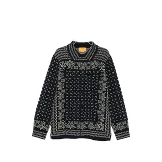 Guest In Residence Paisley-knit Button-down Shirt