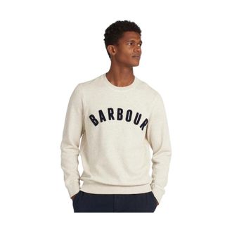 Barbour Homme, Sweatshirts et sweats &agrave; capuche, Beige, Taille: L Prep Logo Crew