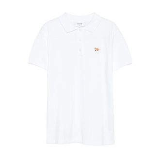 Maison Kitsun&eacute; Baby Fox Oversized Polo - - Tops - Damen - Wei&szlig; - S