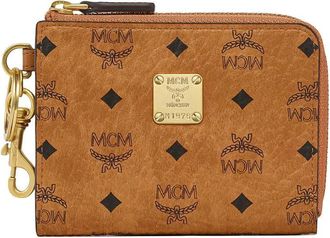 MCM Portemonnaie - Aren Visetos Card Case Sml Co - Gr. unisize - in Cognacbraun - f&uuml;r Damen