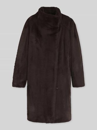 HUGO BOSS Webpelzmantel mit hohem Kragen Modell Citeddy2