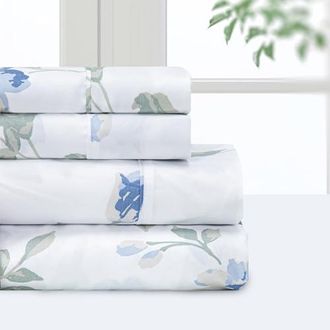 Pointehaven Bettw&auml;sche-Sets - 100% Polyester-Mikrofaser - superweich und pflegeleicht - atmungsaktiv, Tiefe Taschen, extra weich (Wiese, Doppelbett-extra lang)