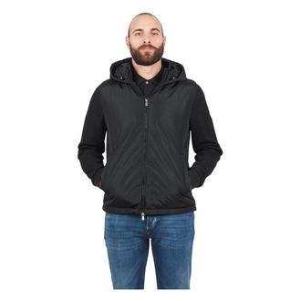 Ciesse Piumini Schwarze Fr&uuml;hlingskapuzenjacke Eco Down - - Jackets - Herren - Schwarzk - 3XL