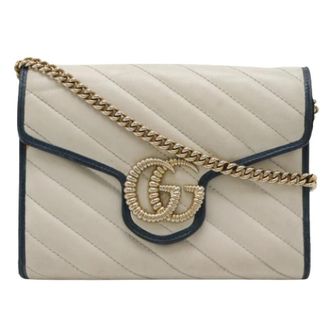 Gucci Pre-owned GG Marmont Clutch Bag - - Pre-owned - Damen - Beige - ONE SIZE