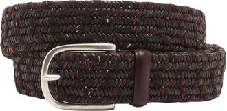 Orciani Homme, Accessoires, Brun, Taille: 110 CM Melange Leather And Wool Belt