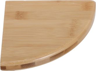 Milisten Eckregal aus Bambus F&auml;cherf&ouml;rmig 15cm Schwebendes Wandregal Platzsparend f&uuml;r Bad K&uuml;che Schlafzimmer Wohnzimmer