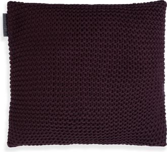Knit Factory Vinz Kissen - Aubergine - 50x50 cm