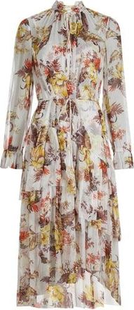 Zimmermann Robe midi imprim&eacute;e &agrave; volant