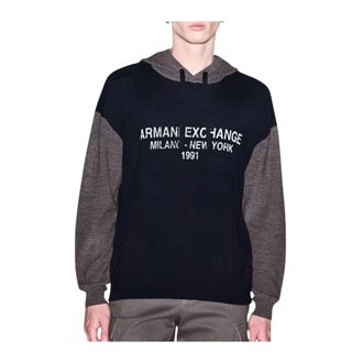 A|X Armani Exchange Punto 05 Strickpullover mit Kapuze - - Sweatshirts & Hoodies - Herren - Blau - M