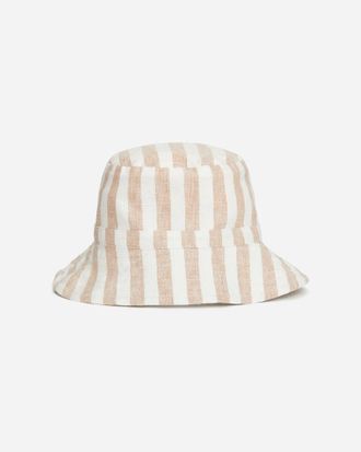 Arket Sonnenhut Aus Baumwolle Und Leinen -Beige