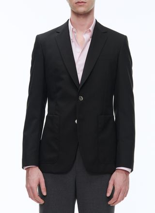 Fursac Blazer en toile de laine biologique - Taille 46 - Homme