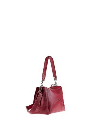 Pierre Cardin Sac à bandoulière pour femme en cuir véritable Made in Italy 28 x 24 x 15,5 cm 55090, Rubis, Taille unique