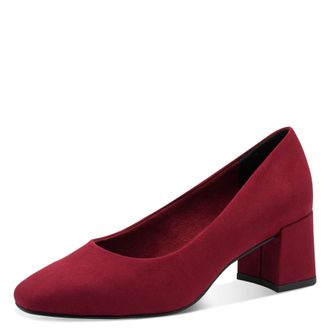 Marco Tozzi Marco Tozzi Damen Pumps mit Blockabsatz Vegan, Rot (Chianti), 37 EU