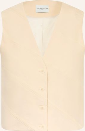 Claudie Pierlot Claudie Pierlot Blazerweste Mit Spitze gelb