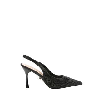 Twentyfourhaitch Spitze Kristall Slingback Pumps - - Shoes - Damen - Schwarzk - 37 EU