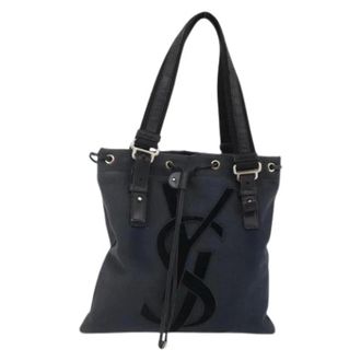 Saint Laurent Sac bandouli&egrave;re Pre-owned en toile - Femme - Pre-owned - Noir - Taille: ONE Size