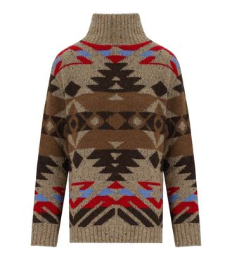 Weekend by Max Mara PULL &Agrave; COL ROUL&Eacute; ERITREA MARRON MAX MARA WEEKEND