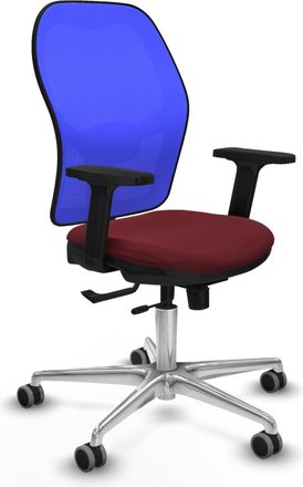 Piqueras y Crespo B&uuml;rostuhl 8 Stunden Jorquera mit 2D-Armen, h&ouml;henverstellbare Lendenwirbelst&uuml;tze, ausgestattet mit Syncro/Traslack und eingespritztem Schaum. Mit Rolle