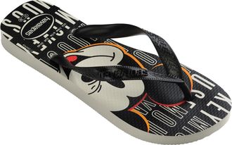 Havaianas Top Disney, Flip Flop Unisex Adults, White Black Black, 39/40 EU
