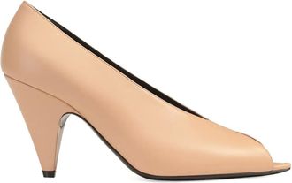 Sergio Rossi open-toe pumps - Nude